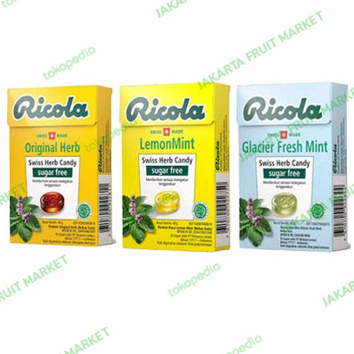 Jual (PERMEN) RICOLA ALL VARIANT 40GR - Glacier Fresh M - Jakarta Utara ...