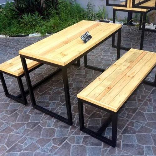 Jual meja kayu makan cafe resto pinus minimalis 33 - Kab. Bandung ...