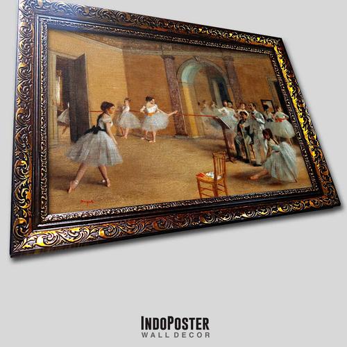 Jual Poster Lukisan The Dance Foyer at the Opera - Edgar Degas,1872 ...