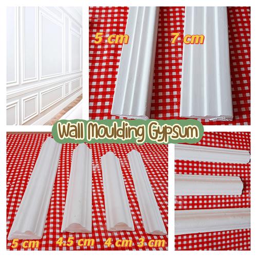 Jual Wall Moulding Gypsum Premium/ wainscoting Dinding/ wallmoulding ...