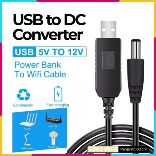 Jual Kabel Power USB to DC Modem / Router Telkomsel Orbit 5V to 9V ...