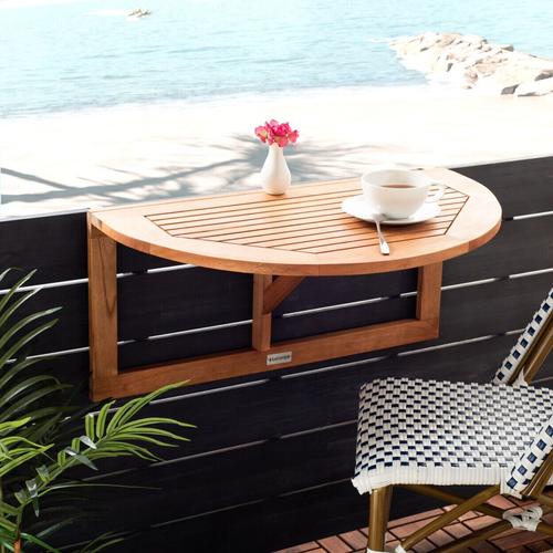 Jual Balcony Table Hanging Kayu Jati Ukuran 70x40cm Meja Gantung Balkon ...