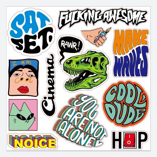 Jual Stiker Pack Hypbeast Tipografi Aesthetic - Kab. Bogor - Rupa media ...