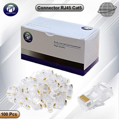 Jual Conector Rj45 Cat5 isi 100pcs RJ 45 Nippontech PROTECH - Kota ...