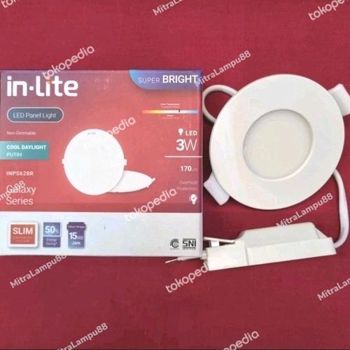 Jual Lampu Led Downlight IB INLITE INPS628R 3W 3Watt Panel Bulat/Round ...