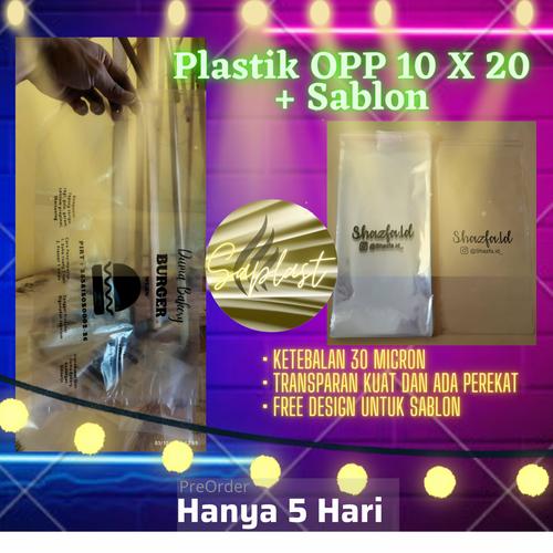 Jual Plastik OPP roti + Sablon Ukuran 10x20 30 micron - Kab. Sidoarjo ...