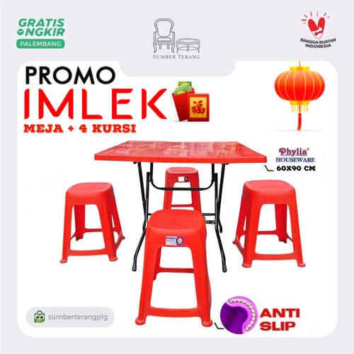 Jual Meja Makan Plastik 4 kursi Makan Kursi Bakso Meja Cafe Meja ...