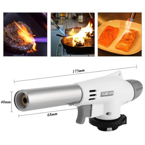 Jual Flame Gun Portable Gas Blow Torch Butane LAS api jet BBQ kaleng tabung - Kota Depok - Satu ...