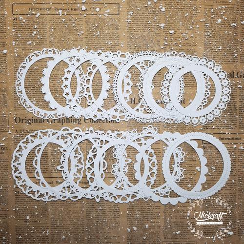 Jual LABEL CIRCLE FRAME SET BESAR DIE CUT SCRAPBOOK JURNAL JOURNALING ...