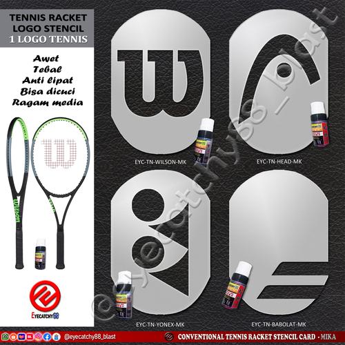 Jual Cetakan racket / Logo Raket Tenis / Stencil Card Tennis GENERAL ...