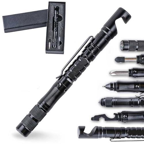 Jual 11 in 1 multitool pen tactical pen tool set toolkit stick baton ...