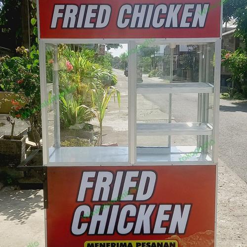 Jual gerobak fried chicken ayam - Kab. Kediri - Wawalumunium Official ...