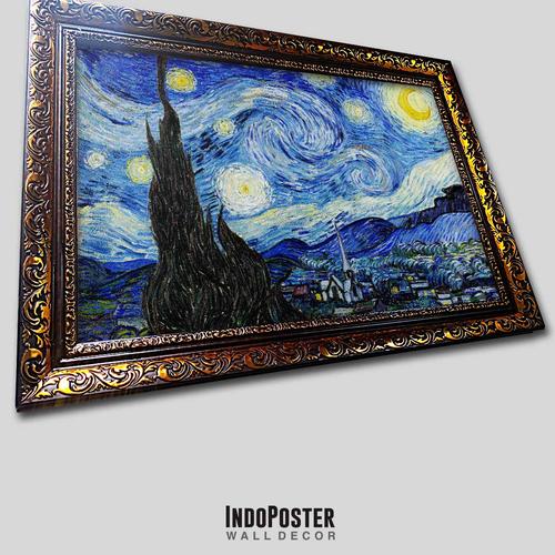 Jual Poster Lukisan The Starry Night - Vincent Van Gogh,1889 - Kab. Bandung - Indoposter | Tokopedia