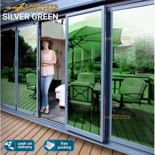 Jual Kaca Film One Way Green Silver / Stiker Kaca Cermin Hijau Sticker ...