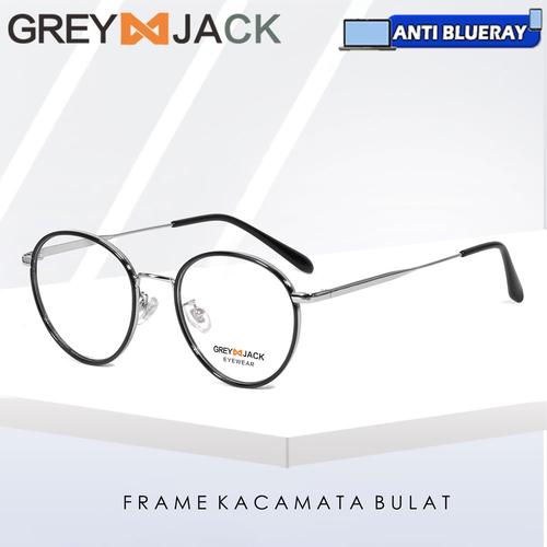 Promo Grey Jack Frame Kacamata Model Retro Simple Tr90+Metal Bisa Minus ...