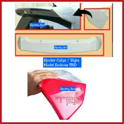 Jual Spoiler Calya / Sigra Model Embos TRD With Lampu - Biru - Kota ...