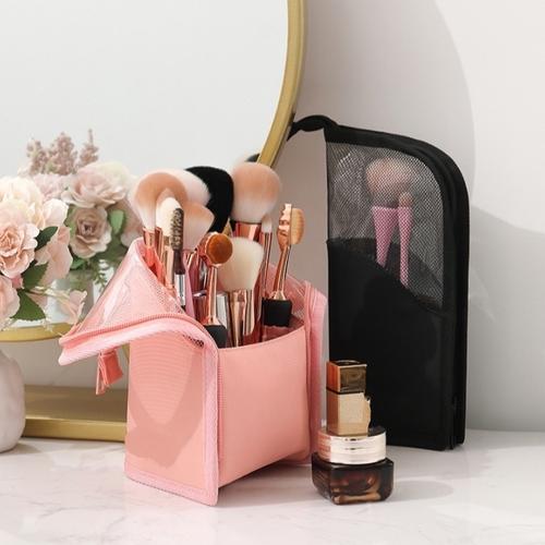 Jual tas cosmetik kombinasi jaring mewah dan elegan - Hitam - Kab ...