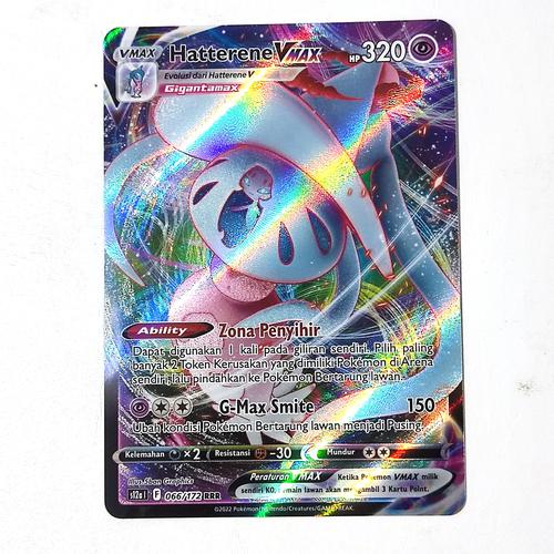 Jual Hatterene VMAX RRR 066/172 S12a - Kartu Pokemon Indonesia ...