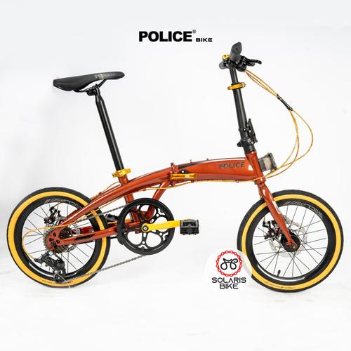 Jual Sepeda Lipat 16 Inch Element Texas Police Milan 2021 8 Speed ...