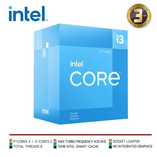 Jual Intel Core i3 12100F BOX CPU 2.5 GHz 4-Cores (6P+0E) LGA 1700 Gen ...