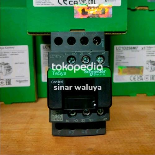 Jual Kontaktor / contactor Schneider 4P 25A LC1D128 / LC1D128M7 2NO/2NC ...