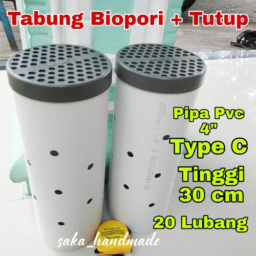 Jual TABUNG BIOPORI + TUTUP PIPA PVC 4" TINGGI 30cm 20 LUBANG - Kab ...