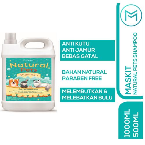 Promo Shampoo Kucing Anjing Anti Kutu Jamur Shampo Hewan Maskit 1L ...