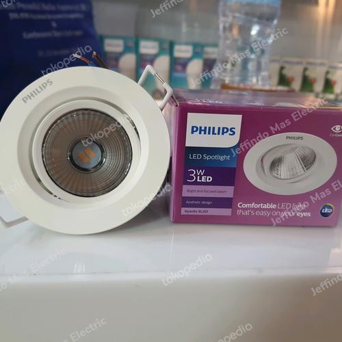Jual DOWNLIGHT SOROT SPOTLIGHT LED PHILIPS KYANITE 3W 3000K / 3 WATT ...
