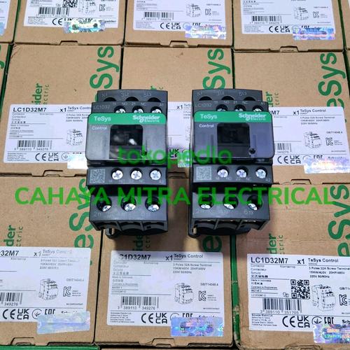 Jual CONTACTOR SCHNEIDER LC1D32M7 NEW GENERATION 3P 50A 220VAC ORIGINAL - Jakarta Pusat - CAHAYA ...