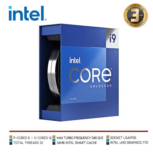 Jual INTEL CORE I9 13900K BOX CPU 5.8Ghz 24 Cores (8P+16E) LGA 1700 Gen ...