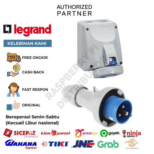 Jual LEGRAND 555324 + 555354 SURFACE MOUNTING SOCKET + PLUG 2P+E 16A ...