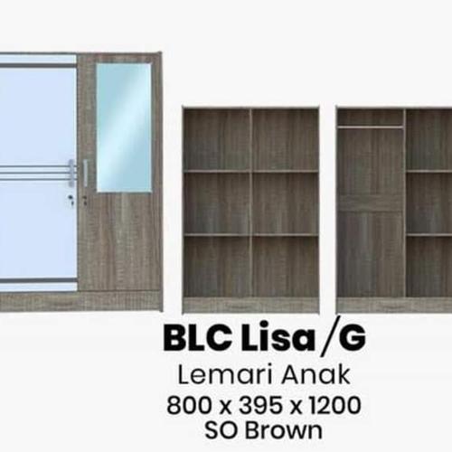 Jual Lemari Pakian Anak 2 Pintu Cermin | BLC LISA G-BLC KARIN G - Kota ...
