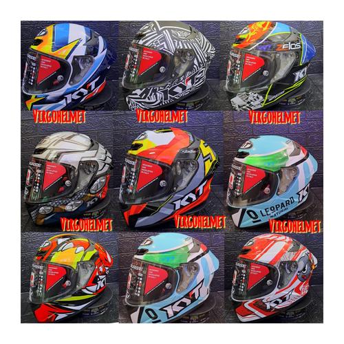 Jual HELM KYT TT COURSE MOTIF SERIES ORIGINAL - jaume masia2019, M ...