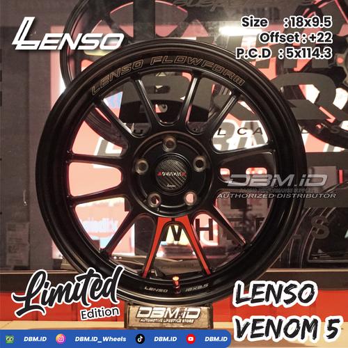 Promo Velg Lenso Venom 5 R18 18x9.5 5x114.3 Innova Venturer Zenix ...