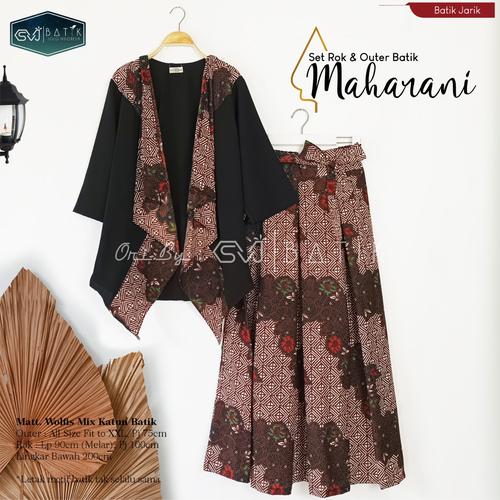 Jual Setelan Rok Outer Batik Series Maharani Real Pict Original - Kota ...