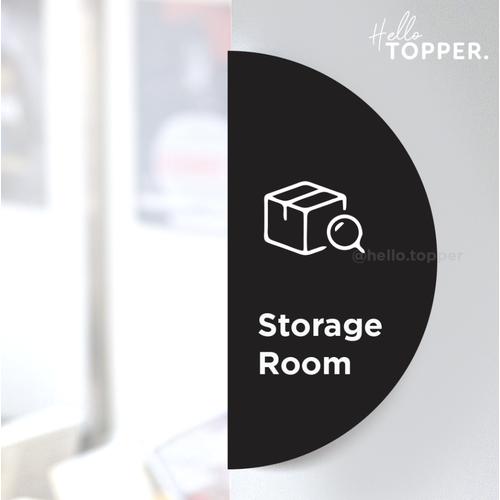 Jual Sign Board Akrilik Half Round Papan Tanda Acrylic Signage Storage ...