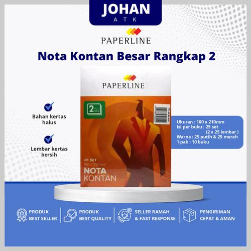 Jual Nota Kontan Besar Rangkap 2 Paperline / 1 Pack Isi 10 Pcs ...