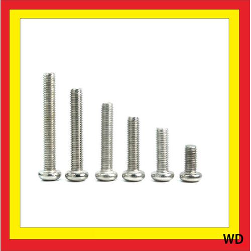 Jual BAUT OBENG BAUD JP M3 SEKRUP STAINLESS 10 15 20 25 30 35 40 45 50 60mm - M3 X 4mm, GALVANIS ...