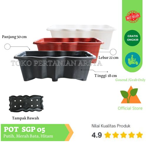 Jual Pot SGP 05 Kotak Panjang 50 cm - Pot Tanaman ( Khusus Gosend ...