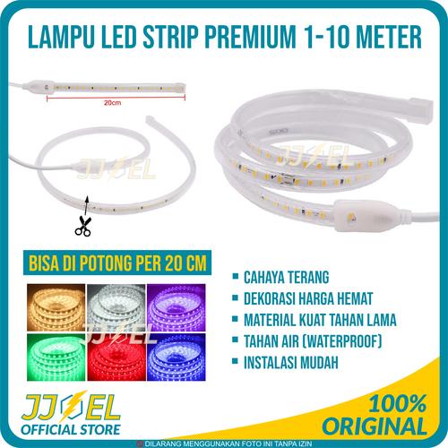 Jual Paket Lampu LED Strip 1-10 Meter 220V Premium Tipe 2 Potong Per 20 ...