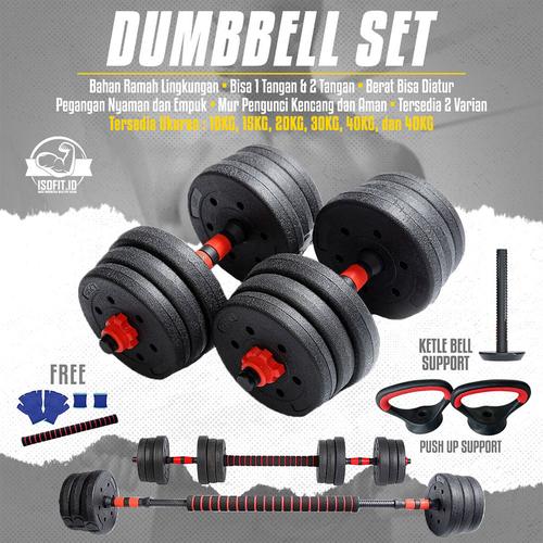 Jual Isofit.id DUMBELL SET / Barbel / Alat Angkat Beban / Alat Fitness ...