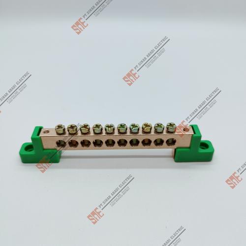 Jual Terminal Block Grounding Groung Nol Netral FORT 6 / 8 / 10 Pole ...