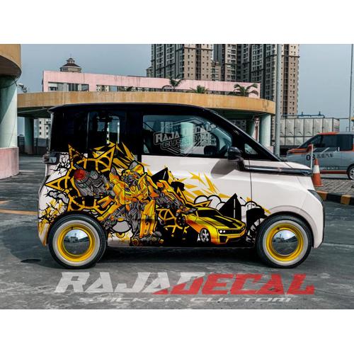 Jual Decal Sticker Striping Mobil Wuling Air EV Motif Design Bumblebee ...