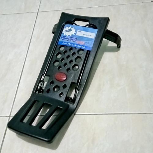 Jual Bagasi tengah rak jepitan barang motor Honda Revo fit fi hitam ...