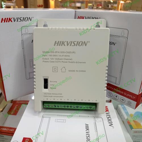 Jual HIKVISION DS-2FA1205-C8 adaptor Power Supply CCTV 12V 8CH ...