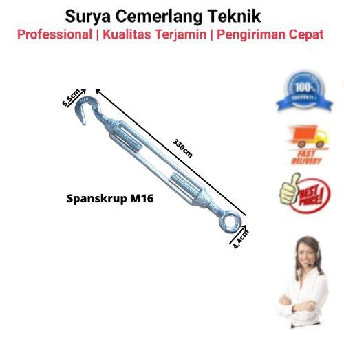 Jual Spanskrup M16 turnbuckle jarum keras M16 - Kab. Tangerang - Surya ...