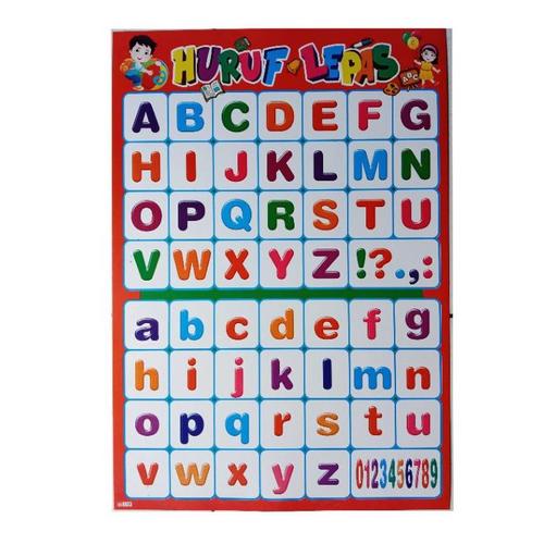 Jual poster/poster edukasi/poster anak/poster dinding - Poster abjad ...