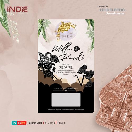 Jual Blangko Undangan Kosong Pernikahan Java Card Indie 86 Foil (STD ...