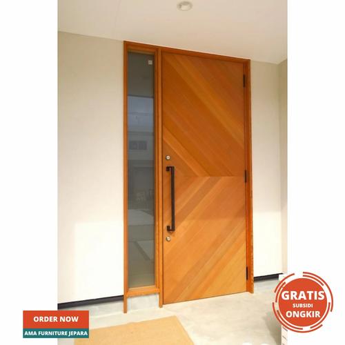 Jual Daun Pintu Minimalis modern kayu Jati, Pintu Kamar, Pintu Rumah ...