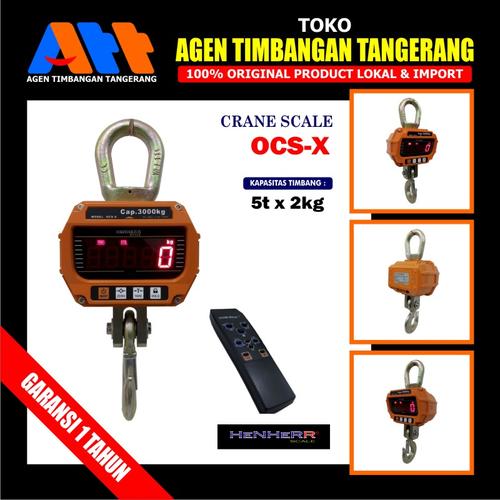 Jual CRANE SCALE HENHERR OCS-X Cap 5ton Timbangan Gantung Digital - Kab. Tangerang - Agen ...